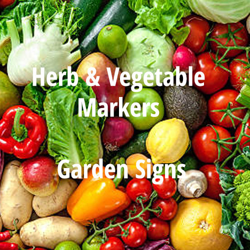 Wooden Herb & Vegetable Markers - Garden Signs - Reclaimed Timber ...
