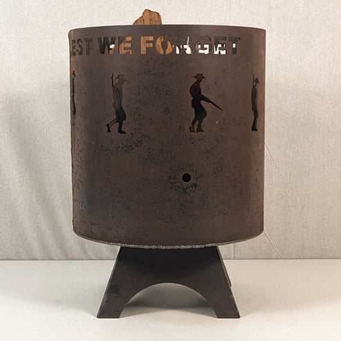 Fire Pit - Drum - Lest We Forget - ANZAC - Firepit – Austech Illusions