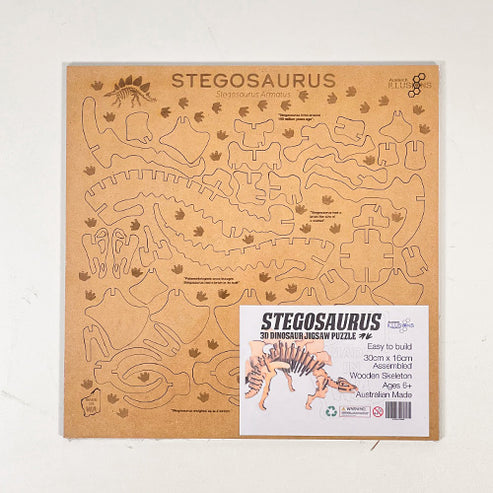 Dinosaur 3D Jigsaw Puzzle Small – Stegosaurus – Austech Illusions