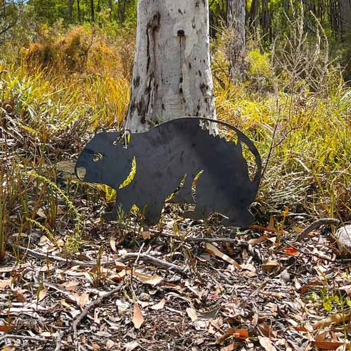Wombat Metal Garden Stake - Raw Finish – Austech Illusions